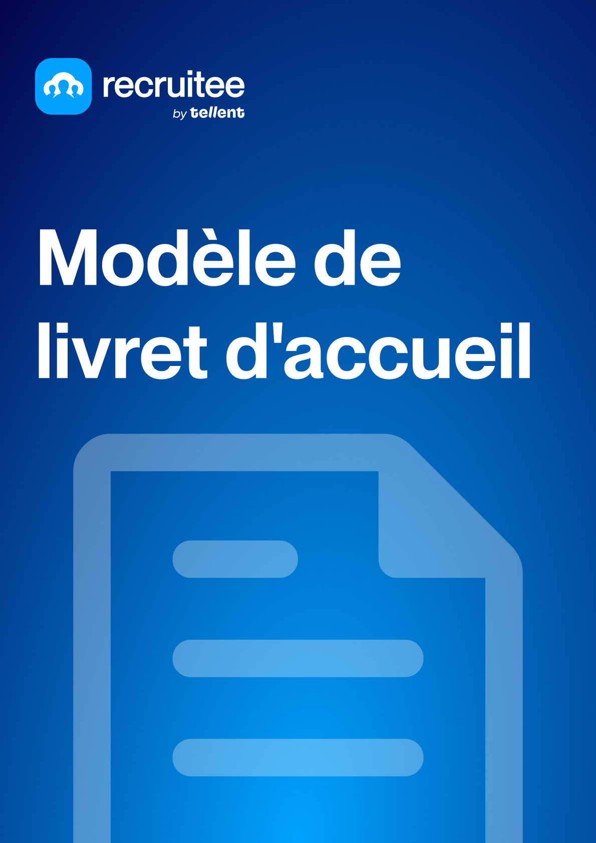 Modèle de livret d'accueil